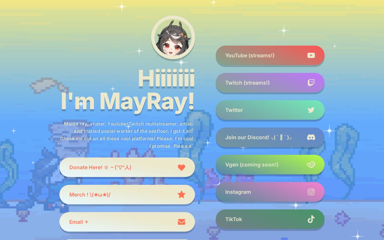 MayRay Carrd Profile